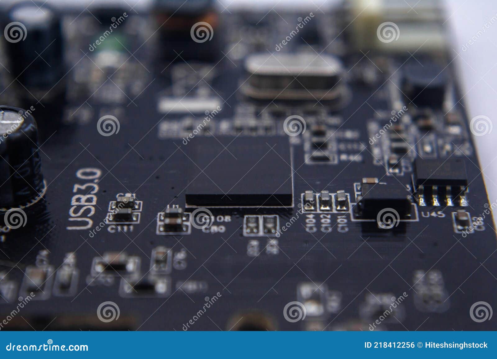 Computer PCI-E To USB 3.0 Expasion Card On White Background. PCI ...