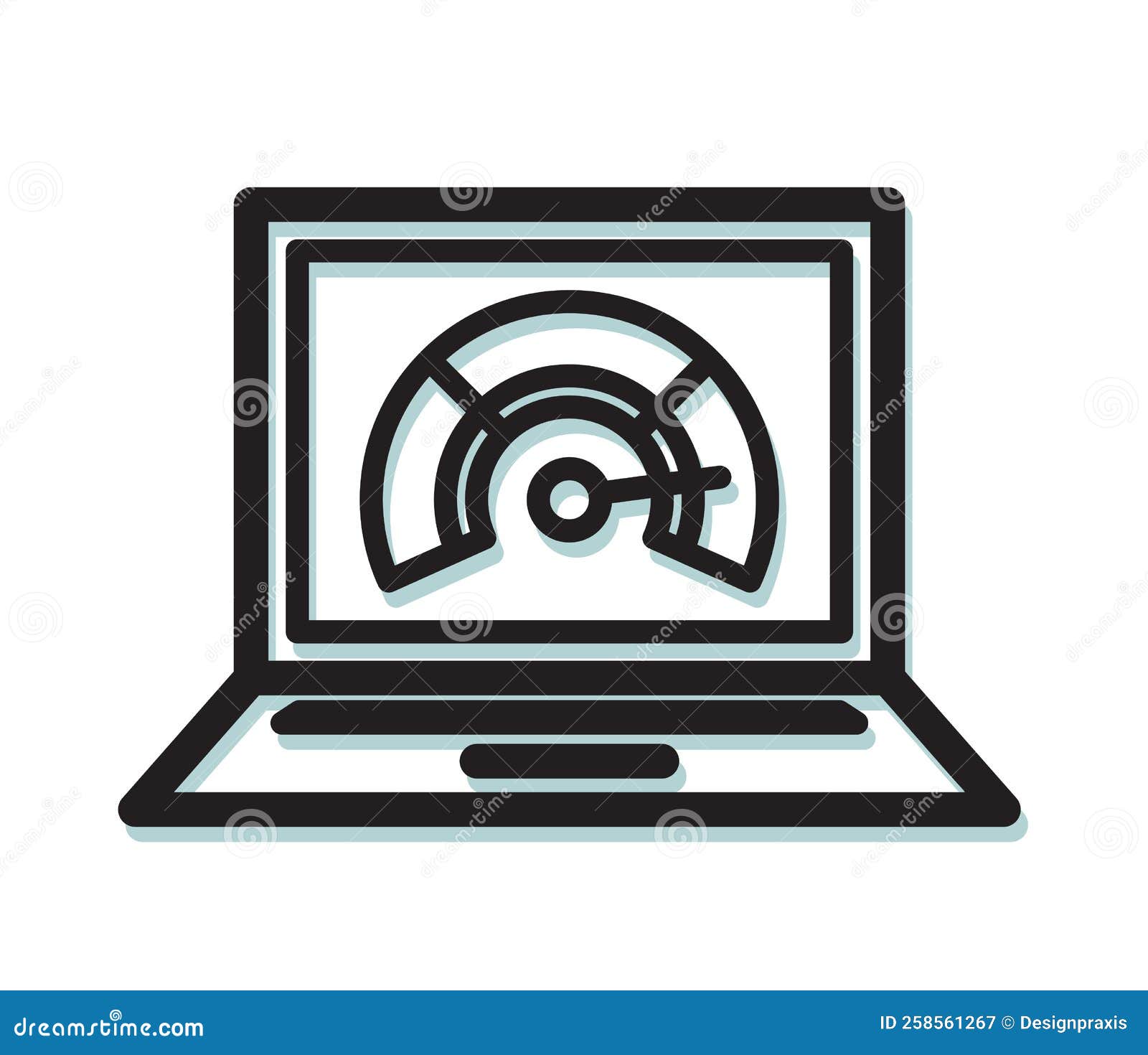Computer Performance Icon stock illustration. Illustration of concepts ...