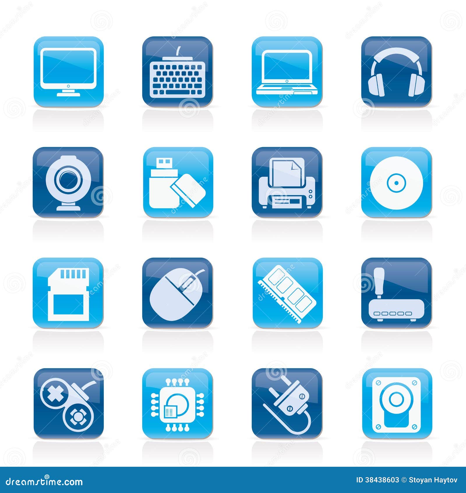 Computer Peripherals and Accessories Icon Stock Vector - Illustration ... Computer Peripherals and Accessories Icon Stock Vector - Illustration ...