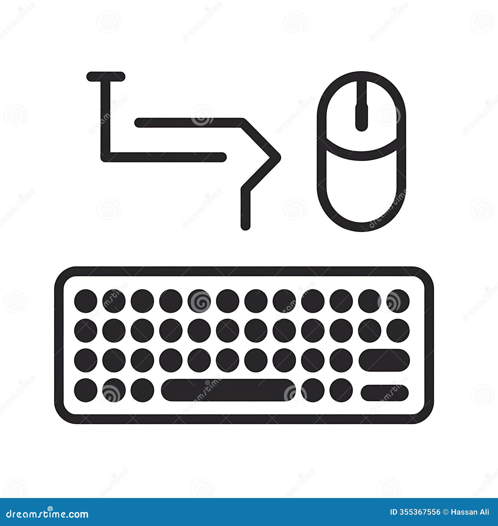 Computer Peripherals Keyboard, Mouse, Cursor, Input Devices, Control, Navigation, Technology ...