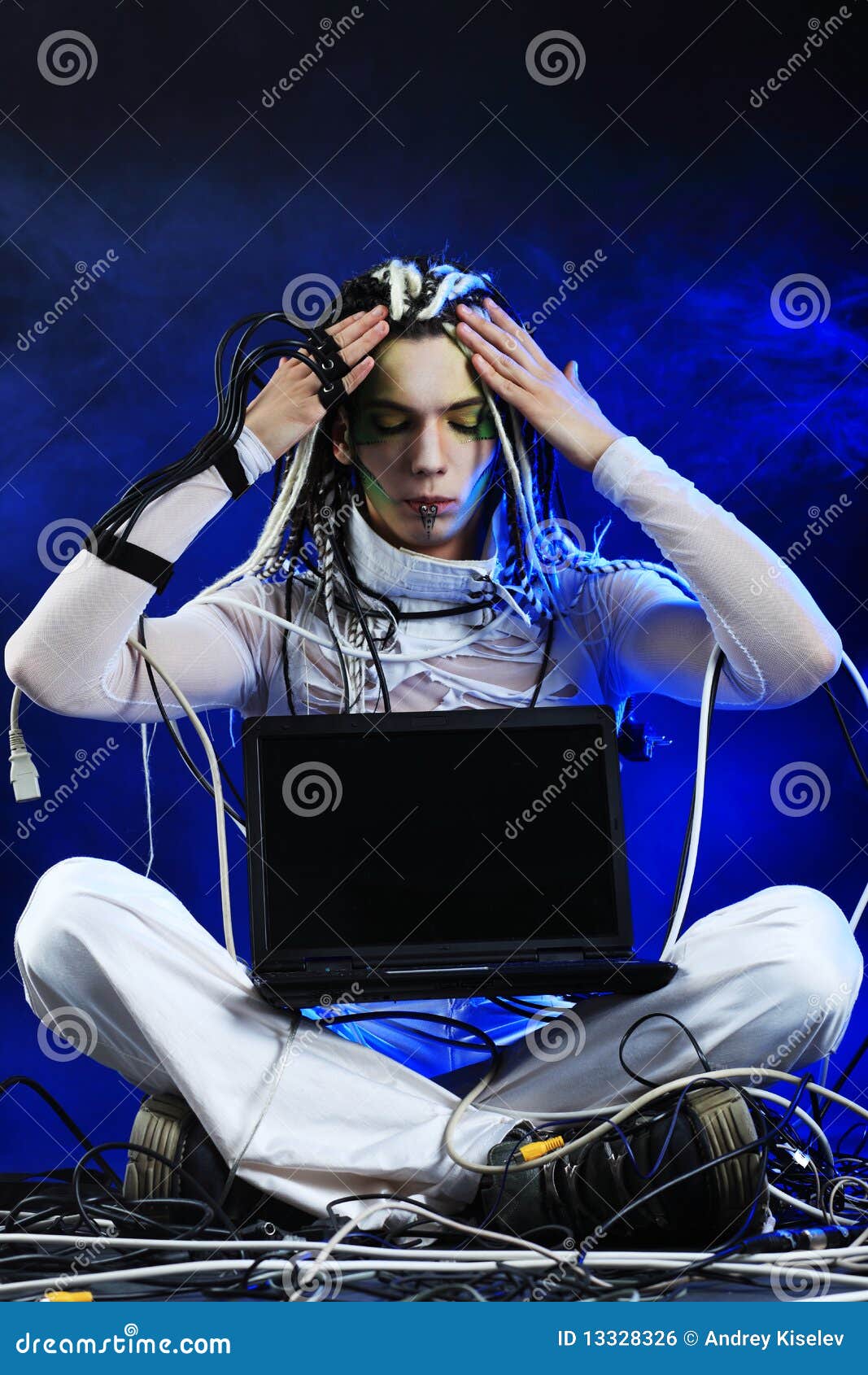 Computer person stock photo. Image of cosplay, face, communication ...