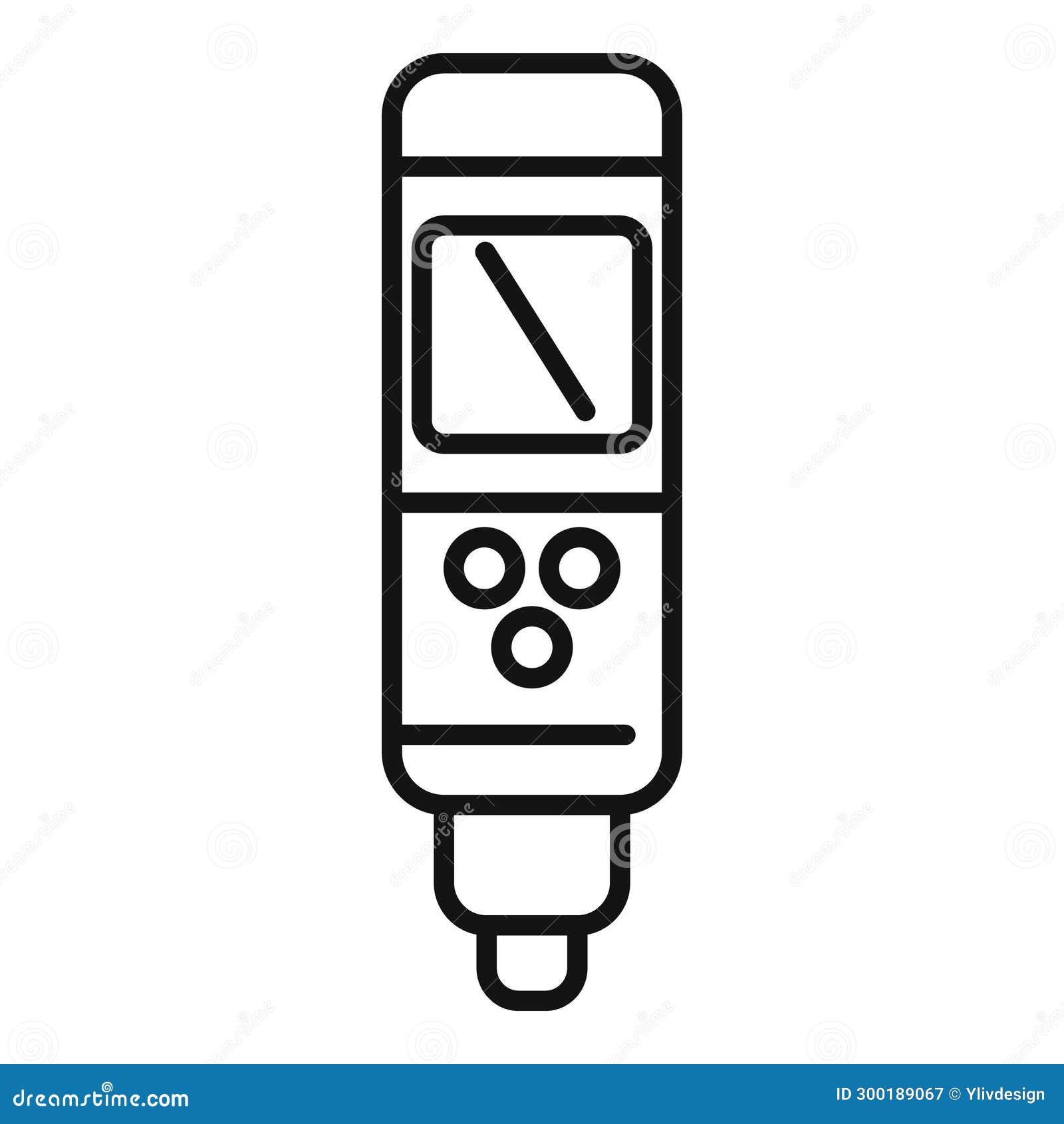 Computer Ph Meter Icon Outline Vector. Soil Measure Stock Illustration ...