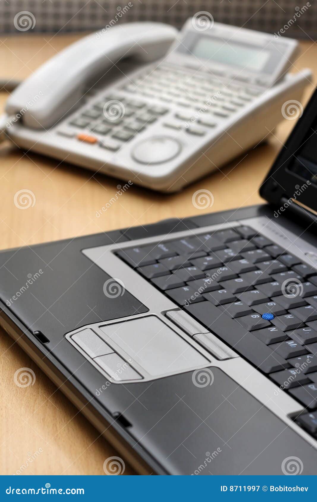 Computer and phone stock image. Image of laptop, keyboard - 8711997