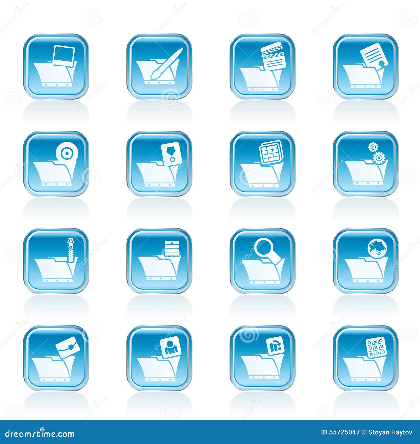 Computer and Phone Icons stock vector. Illustration of phone - 55725047