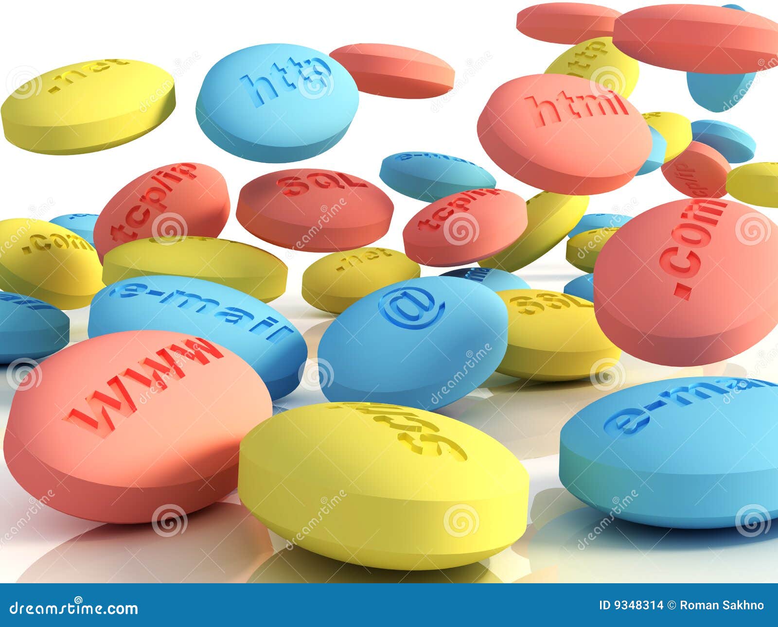 Computer pills stock illustration. Illustration of software - 9348314