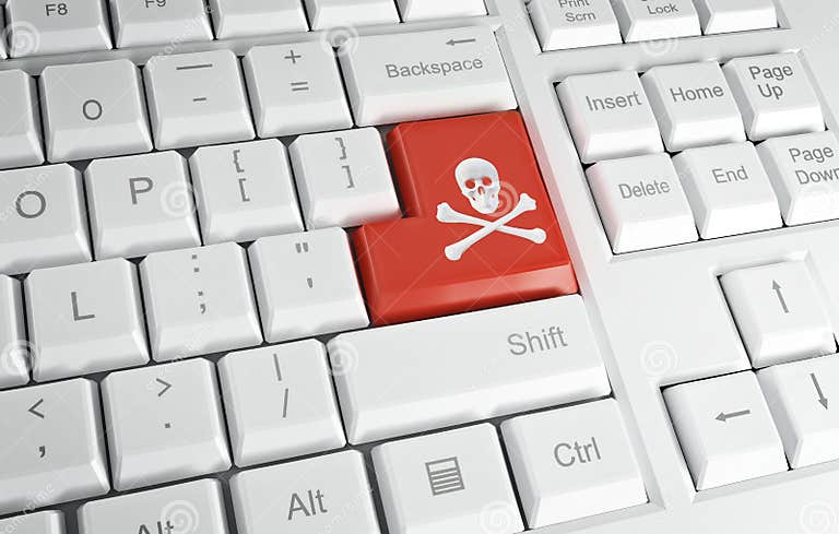 Computer piracy stock illustration. Illustration of computer - 11507389