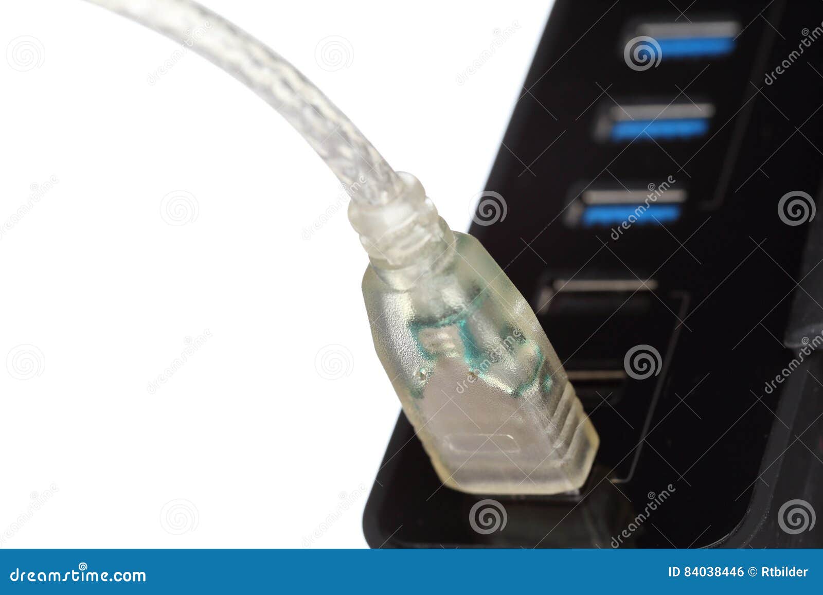 Computer Plug with Electrical Device Stock Photo - Image of media ...
