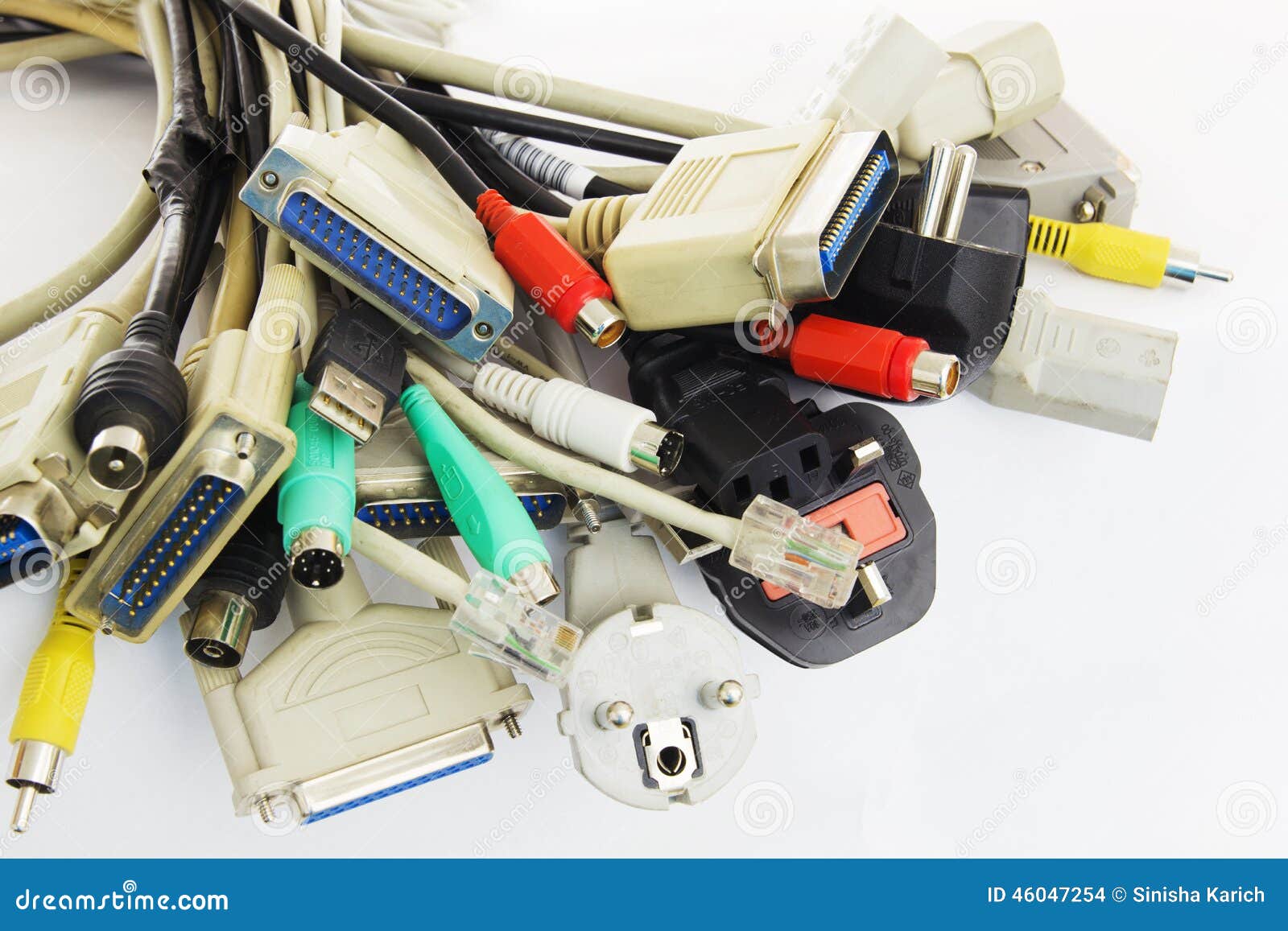 Computer Plugs. Stock Photography | CartoonDealer.com #46046720