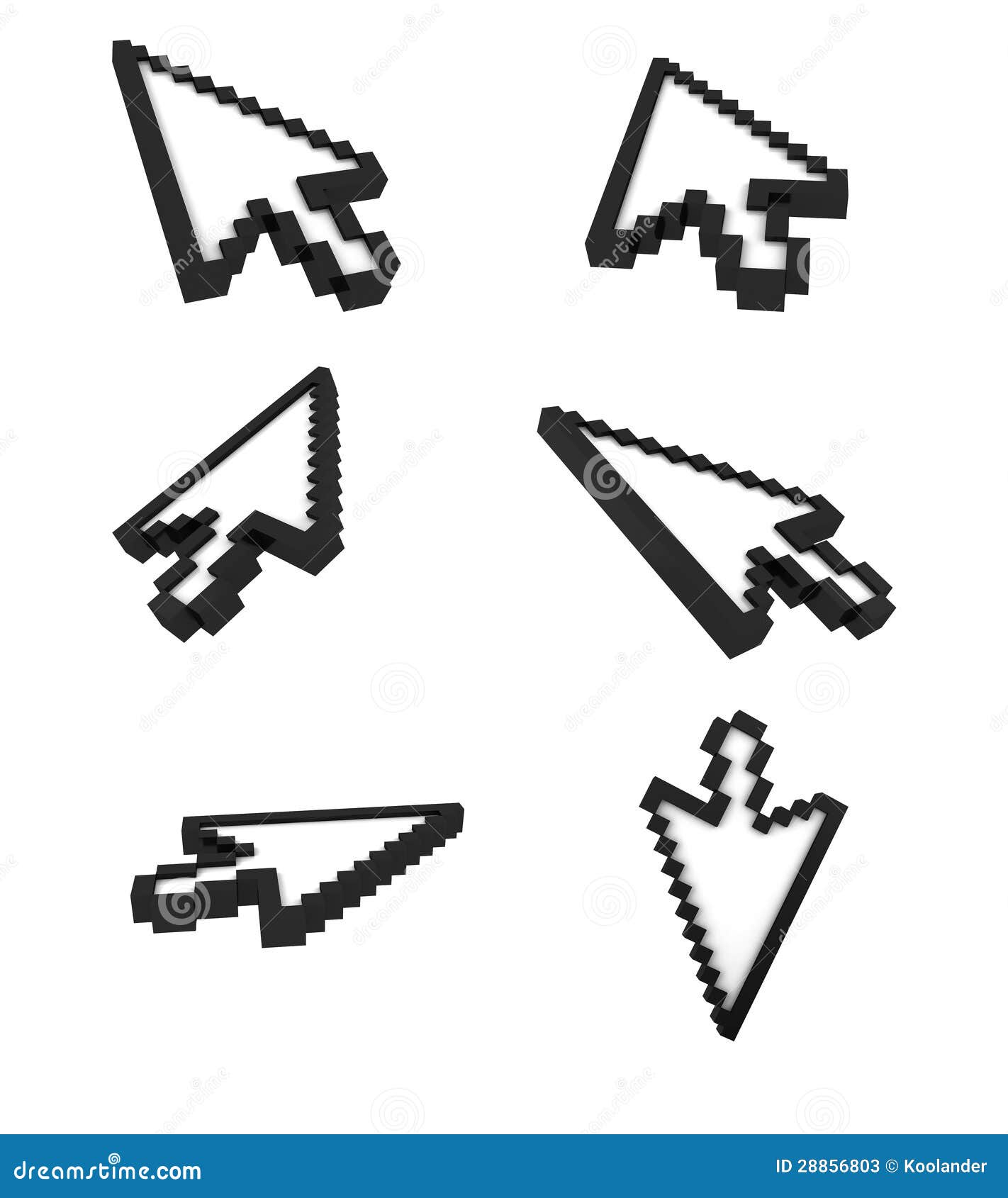 Computer pointer arrow stock illustration. Illustration of pointing ...