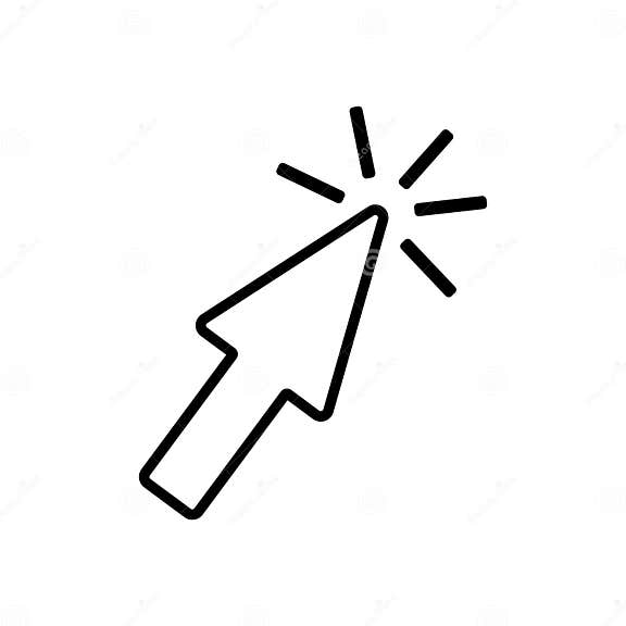 Computer Pointer Clicking Icon, Arrow Symbol, Logo, Choose, Press ...