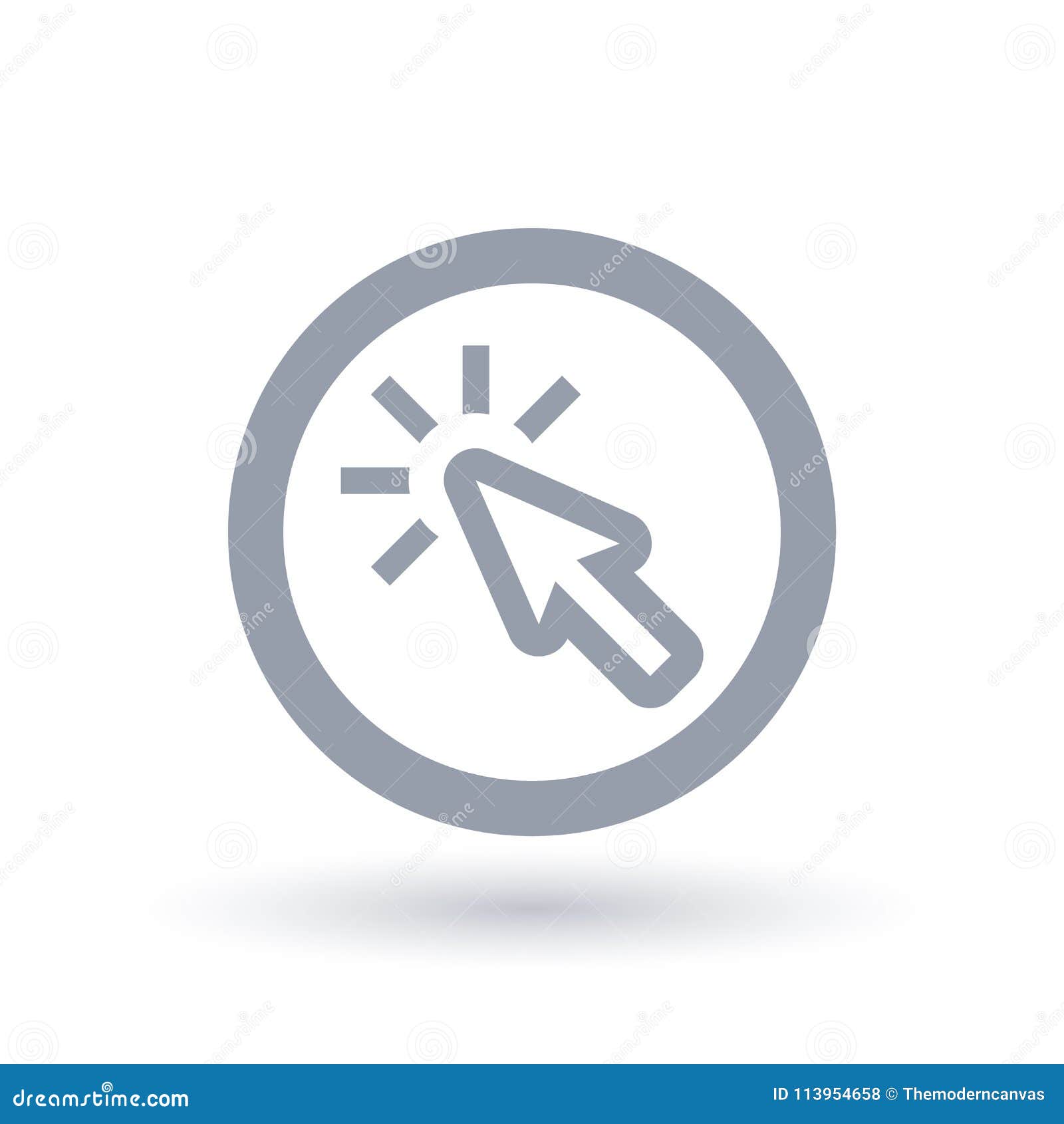Computer Pointer Icon Cursor Select Click Sign Stock Vector