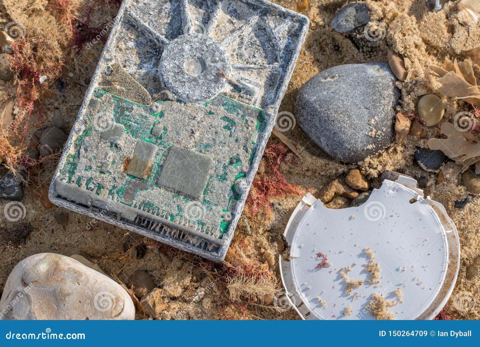 Computer Pollution. Washed-up Obsolete Technology Causing Waste ...