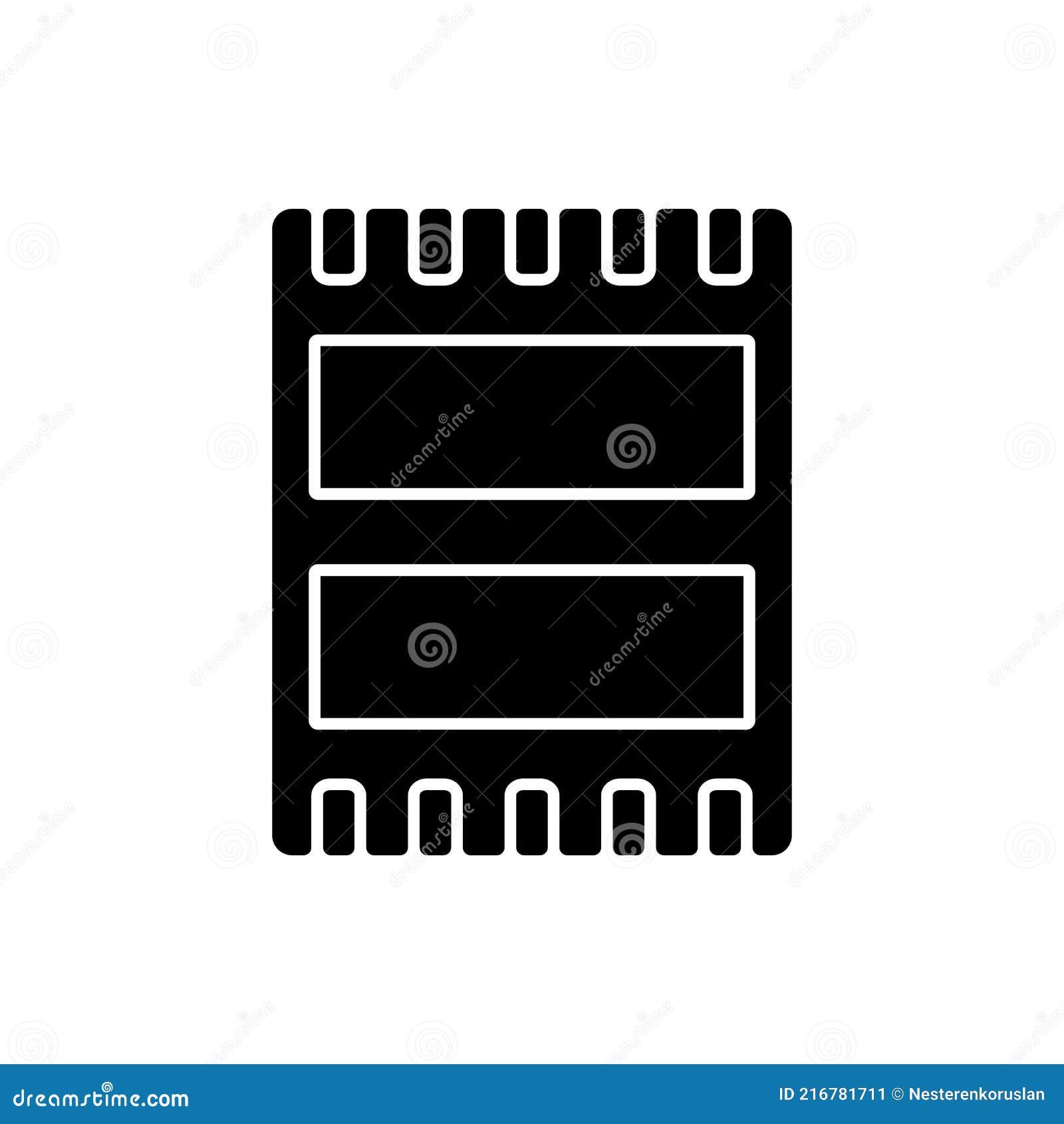 Computer Port Black Glyph Icon Stock Vector - Illustration of system ...