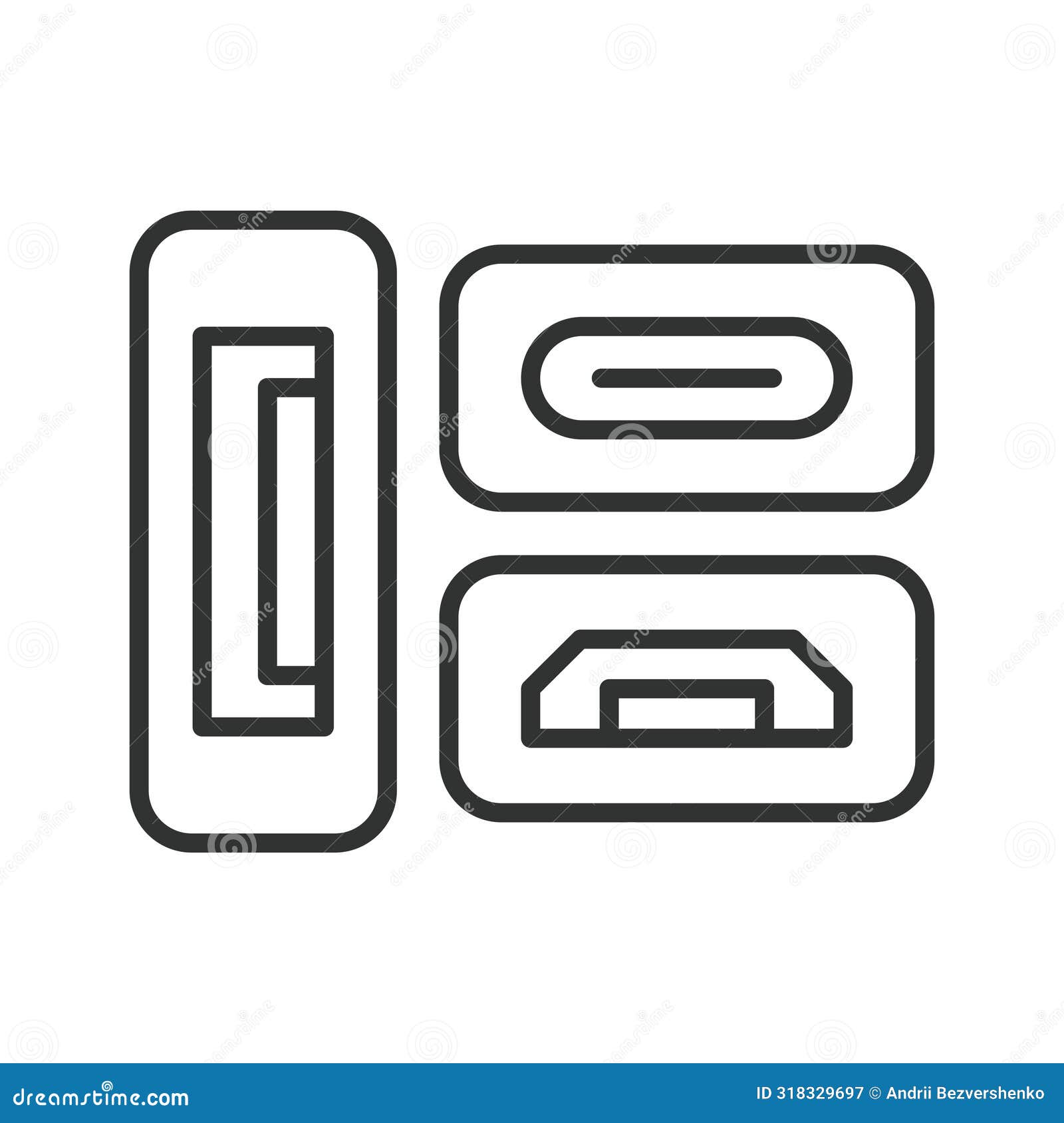 Vector Set Of Ports And Docks Location Guide Creative Symbol Concept ...