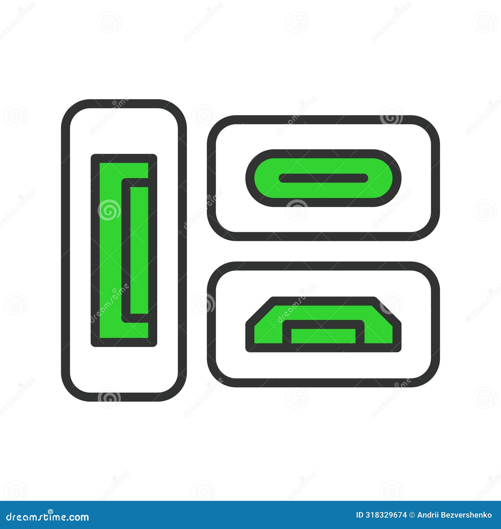 Vector Set Of Ports And Docks Location Guide Creative Symbol Concept ...