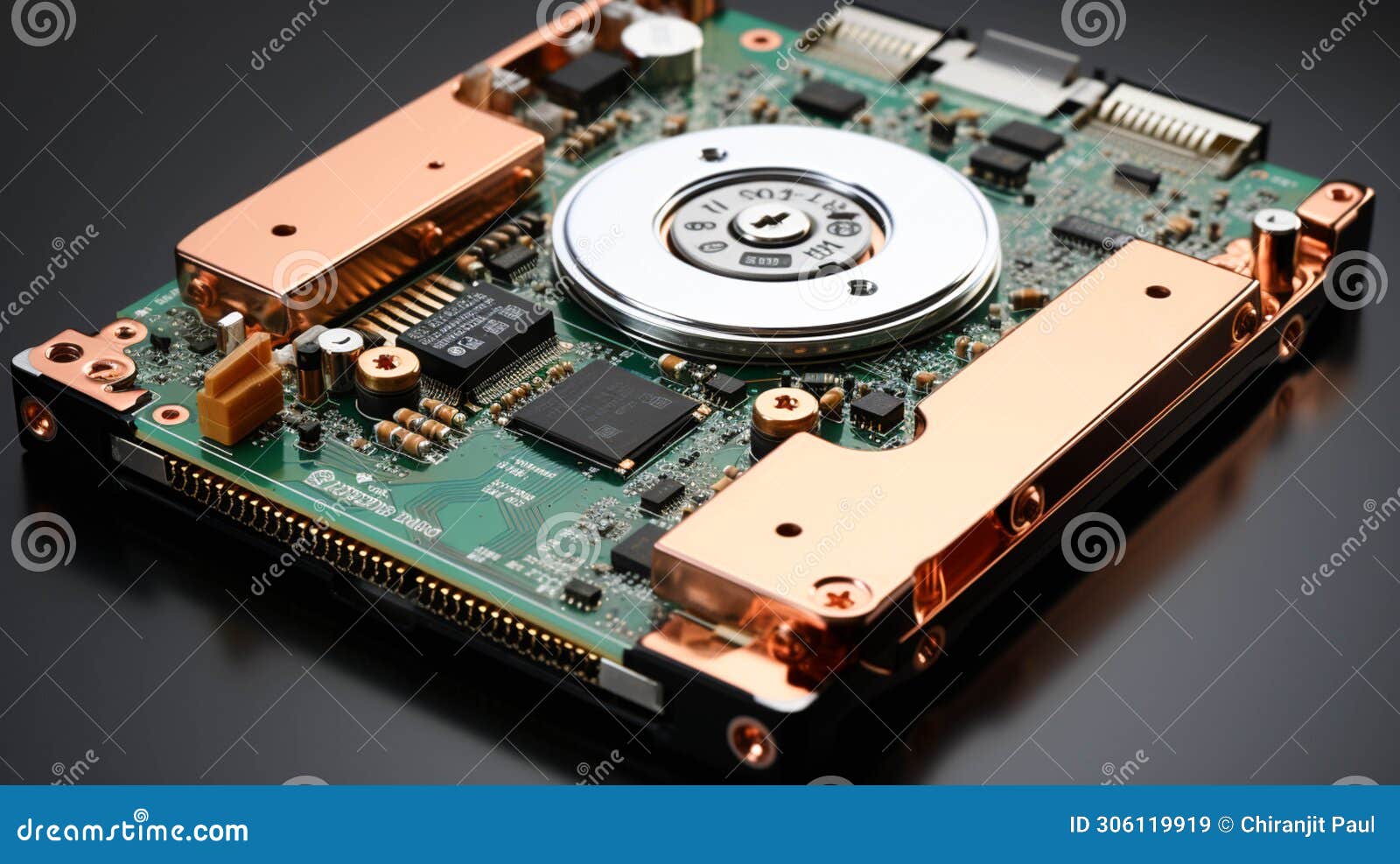 Computer Portable Hard Disk Drive Isolated on White Stock Image - Image ...