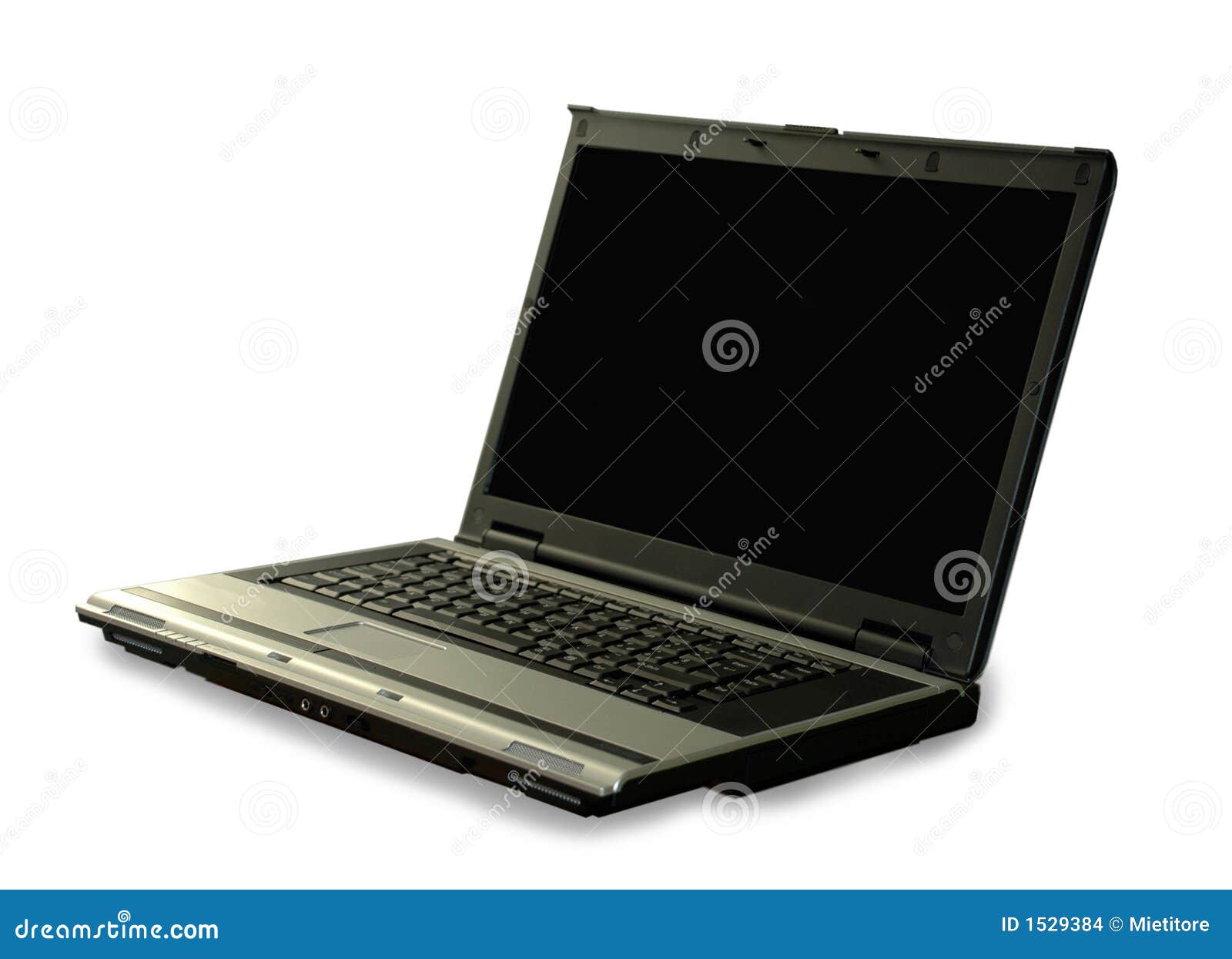 Computer portatile fotografia stock. Immagine di grigio - 1529384