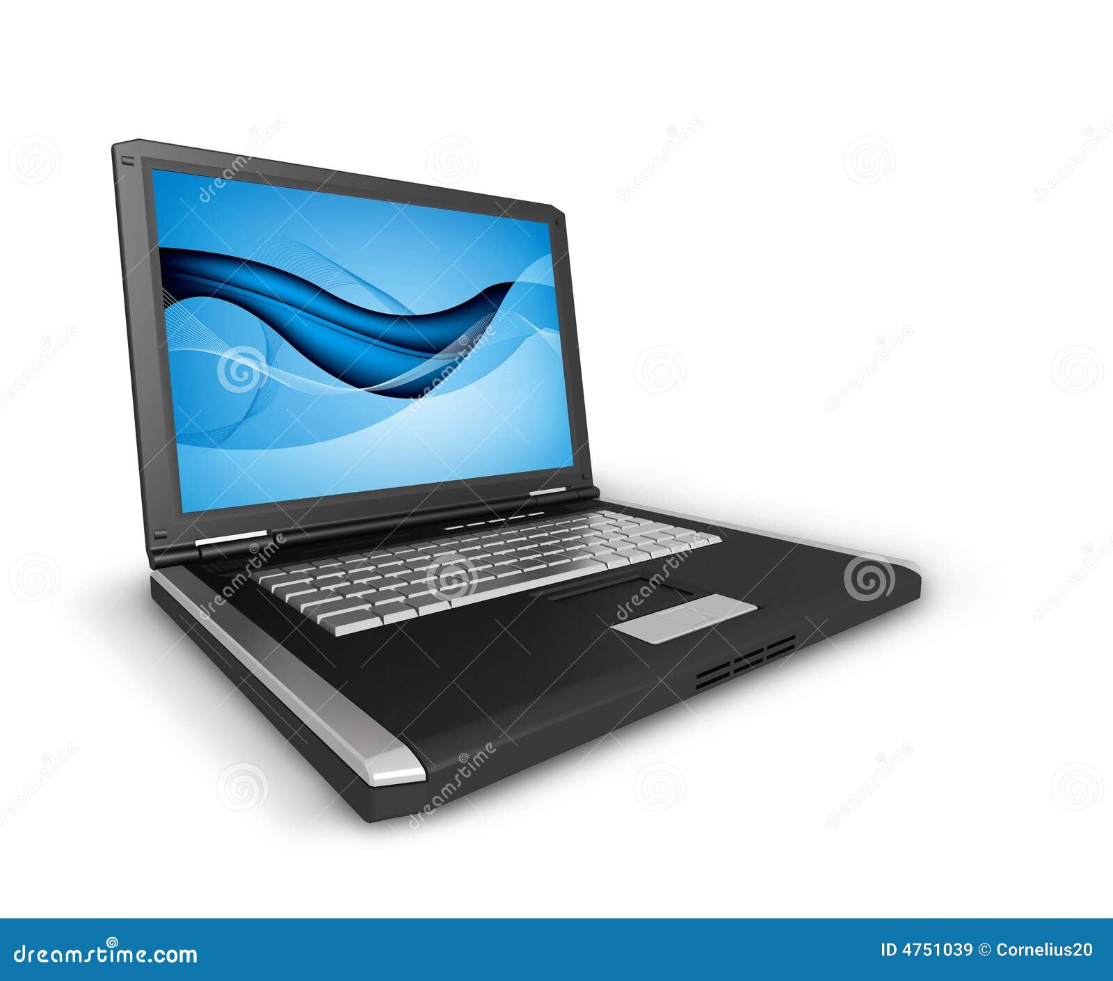 Computer portatile illustrazione di stock. Illustrazione di moderno ...