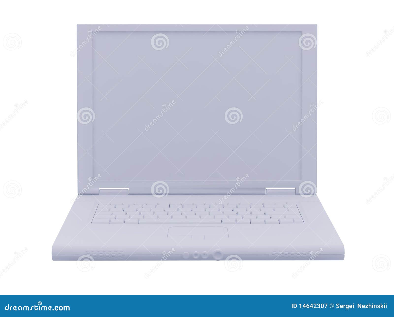 Computer portatile bianco illustrazione di stock. Illustrazione di ...