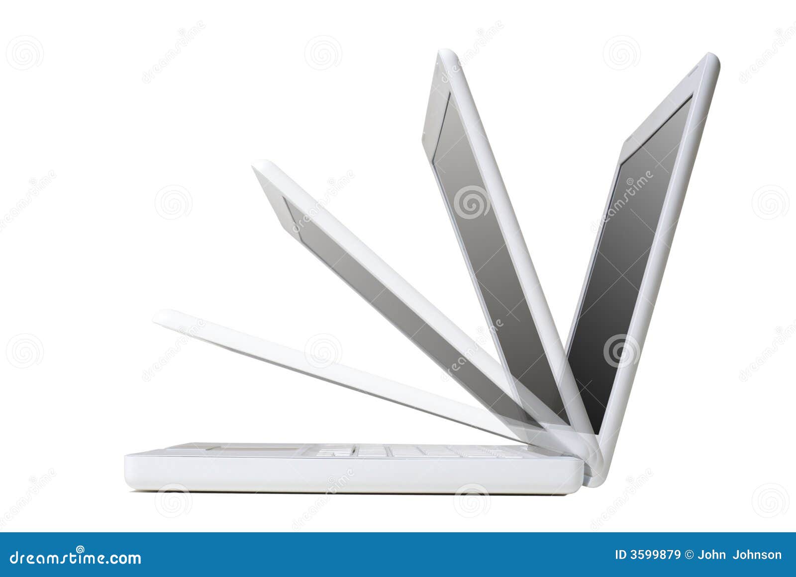 Computer portatile bianco immagine stock. Immagine di rete - 3599879
