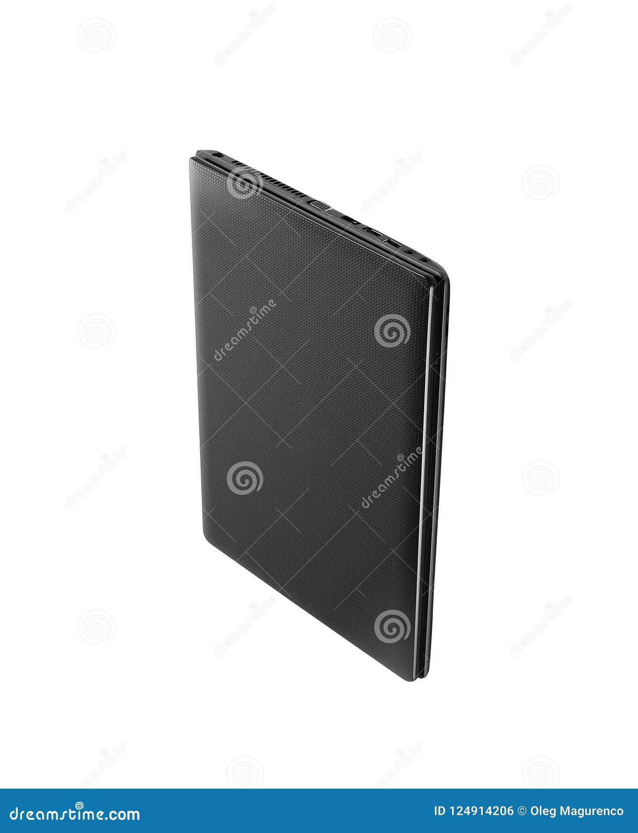 Computer Portatile Chiuso Isolato Su Bianco Fotografia Stock - Immagine ...