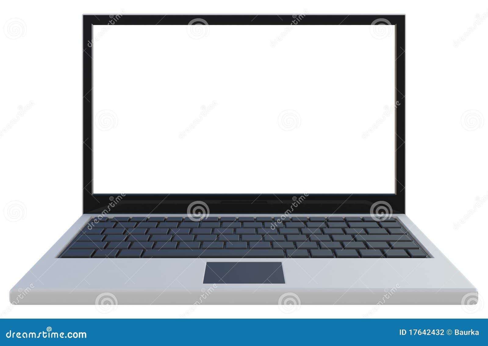 Computer Portatile a Grande Schermo Astratto Illustrazione di Stock ...