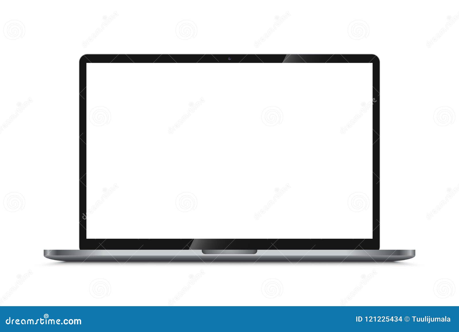 Computer Portatile Moderno Con Lo Schermo in Bianco Bianco ...