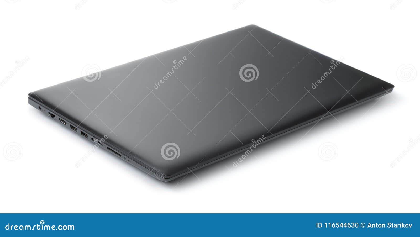 Computer Portatile Nero Chiuso Fotografia Stock - Immagine di commercio ...