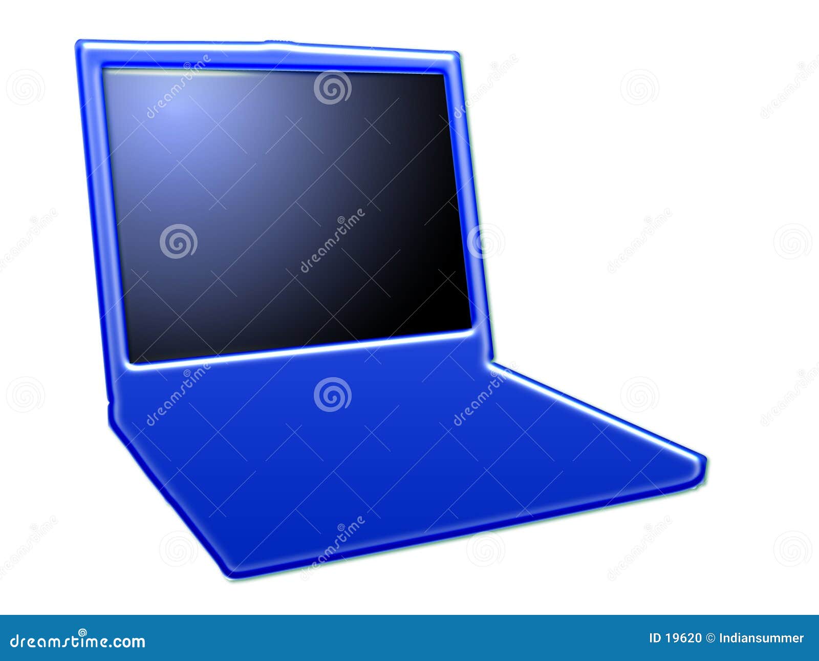 Computer Portatile Stilizzato, II Illustrazione di Stock ...
