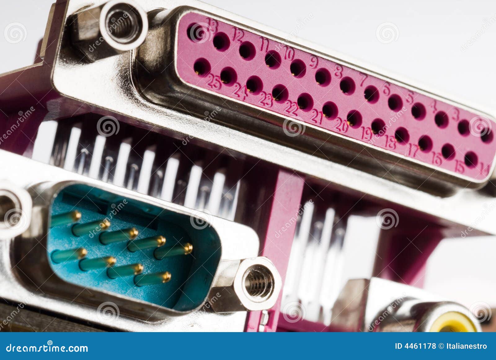 Computer ports stock photo. Image of chip, computers, connection - 4461178