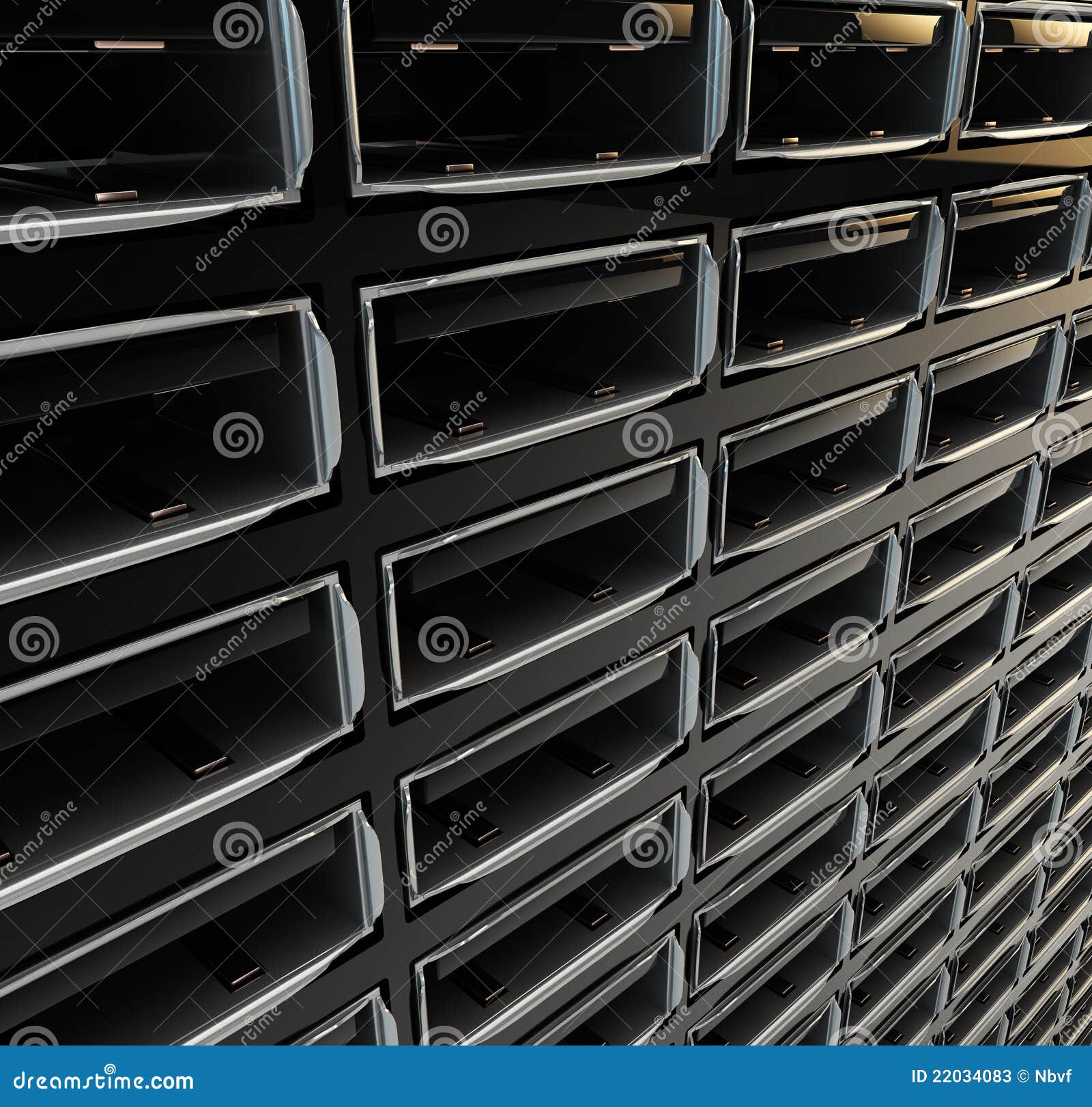 Computer Ports Aligned in the Rows Stock Illustration - Illustration of ...