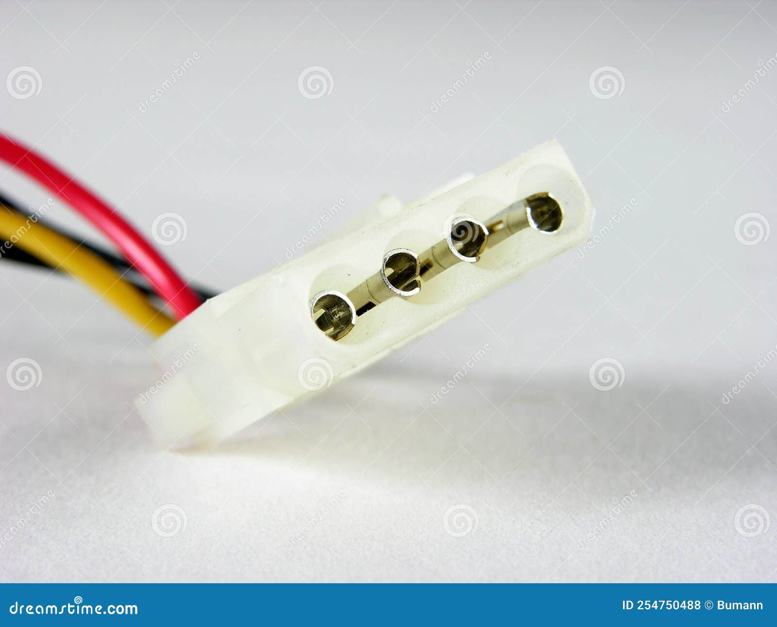 Computer Power Cables As a Still Life, Closeup and Detail View Stock ...