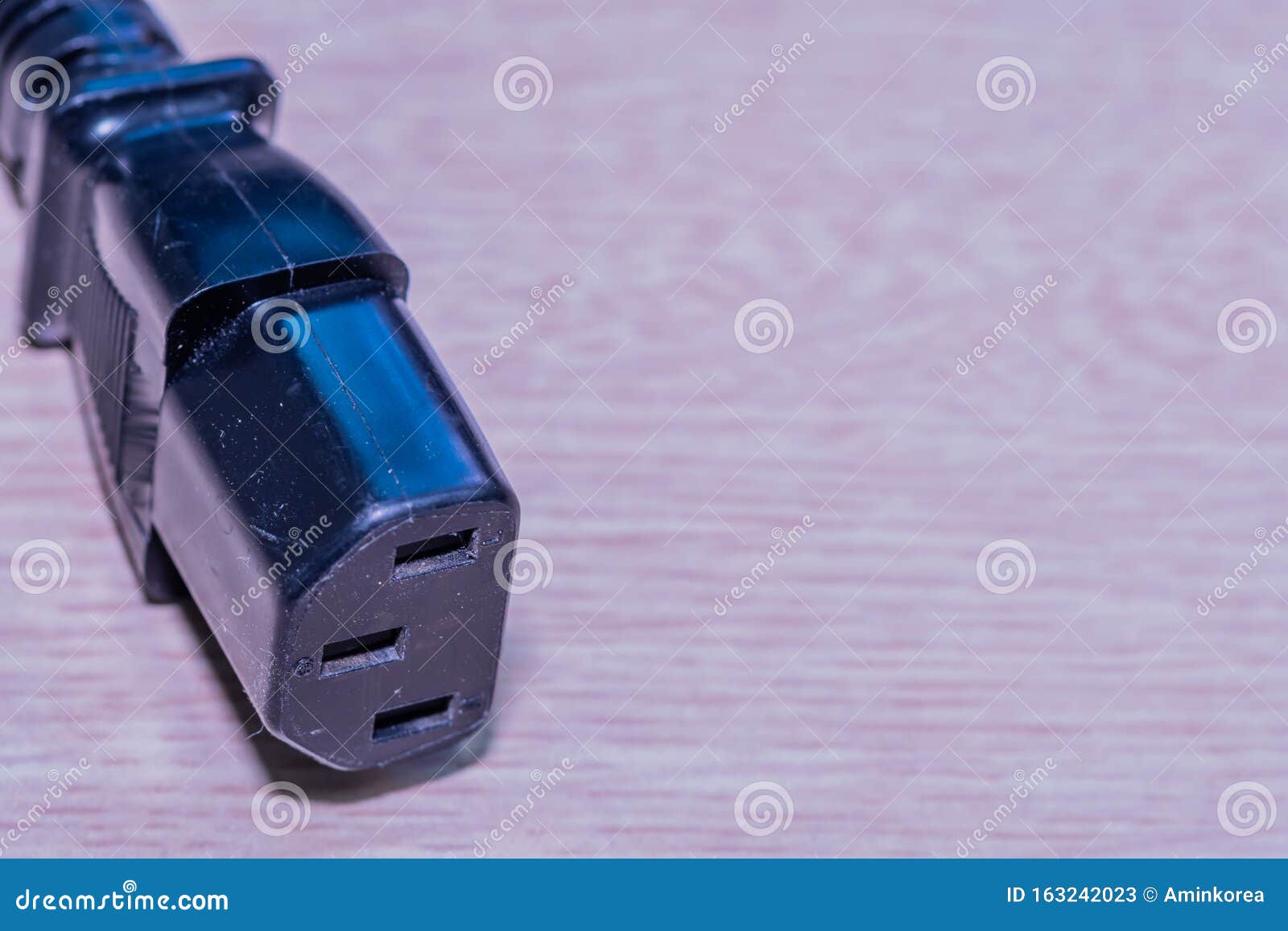 Computer power cord stock image. Image of insert, disconnected - 163242023