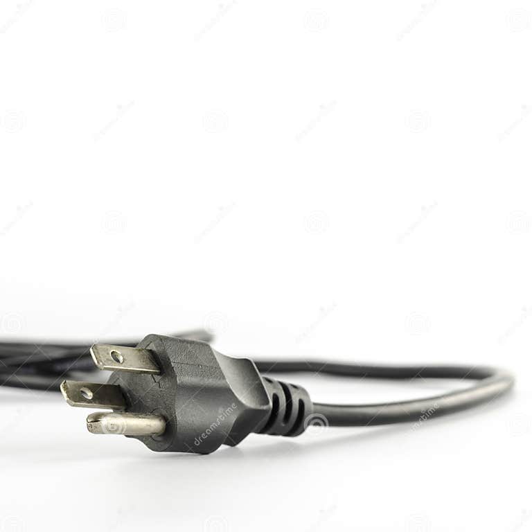 Computer power plug cable stock photo. Image of blue - 40707986