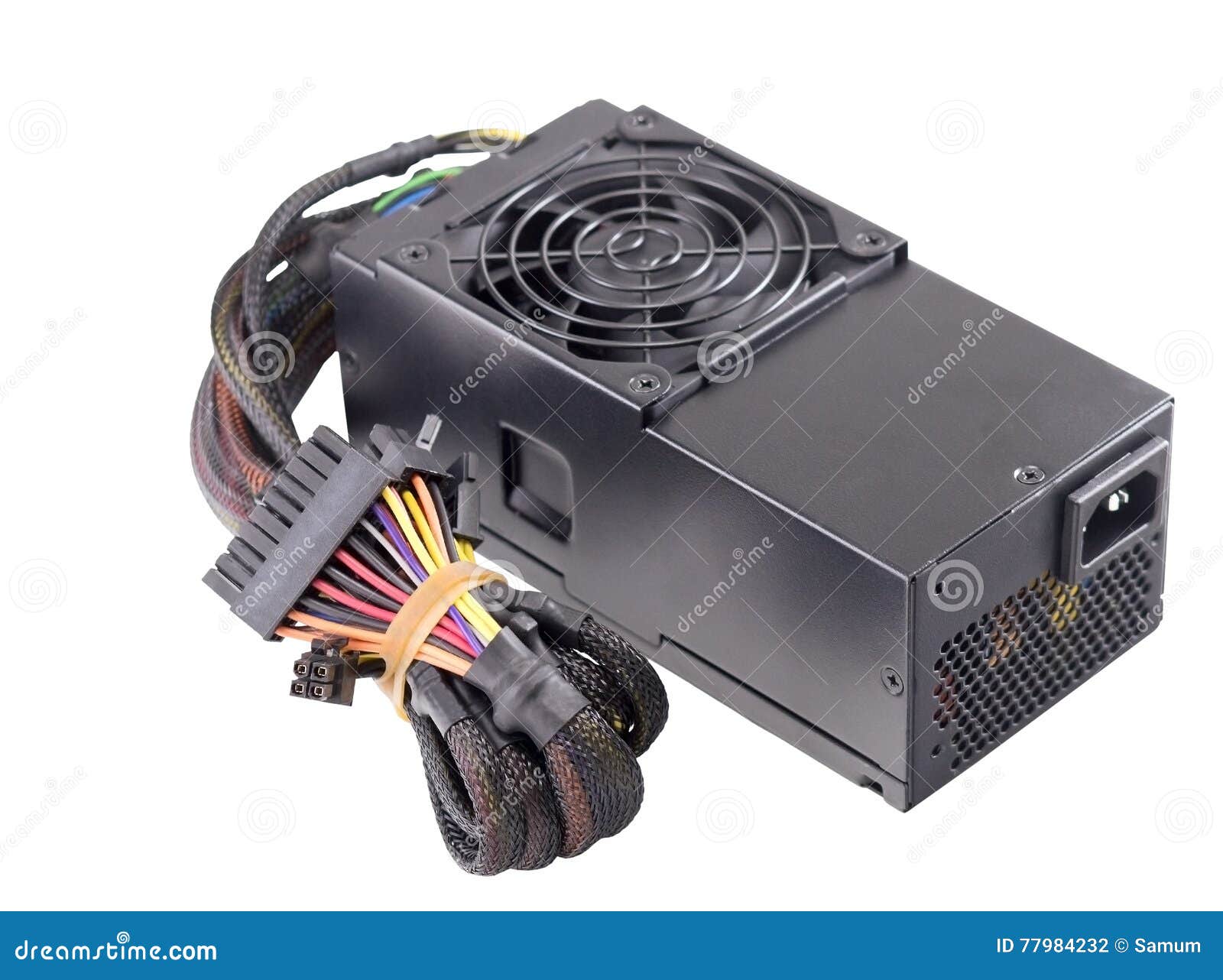 Computer Power Suppl stock photo. Image of closeup, white - 77984232