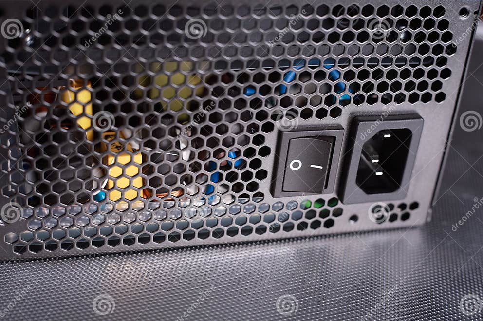Computer Power Supply Box stock photo. Image of electricity - 16785022