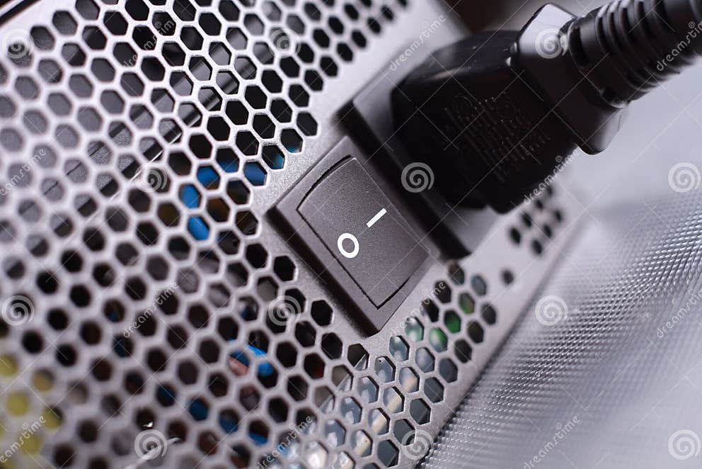 Computer Power Supply Box stock photo. Image of line - 16894100