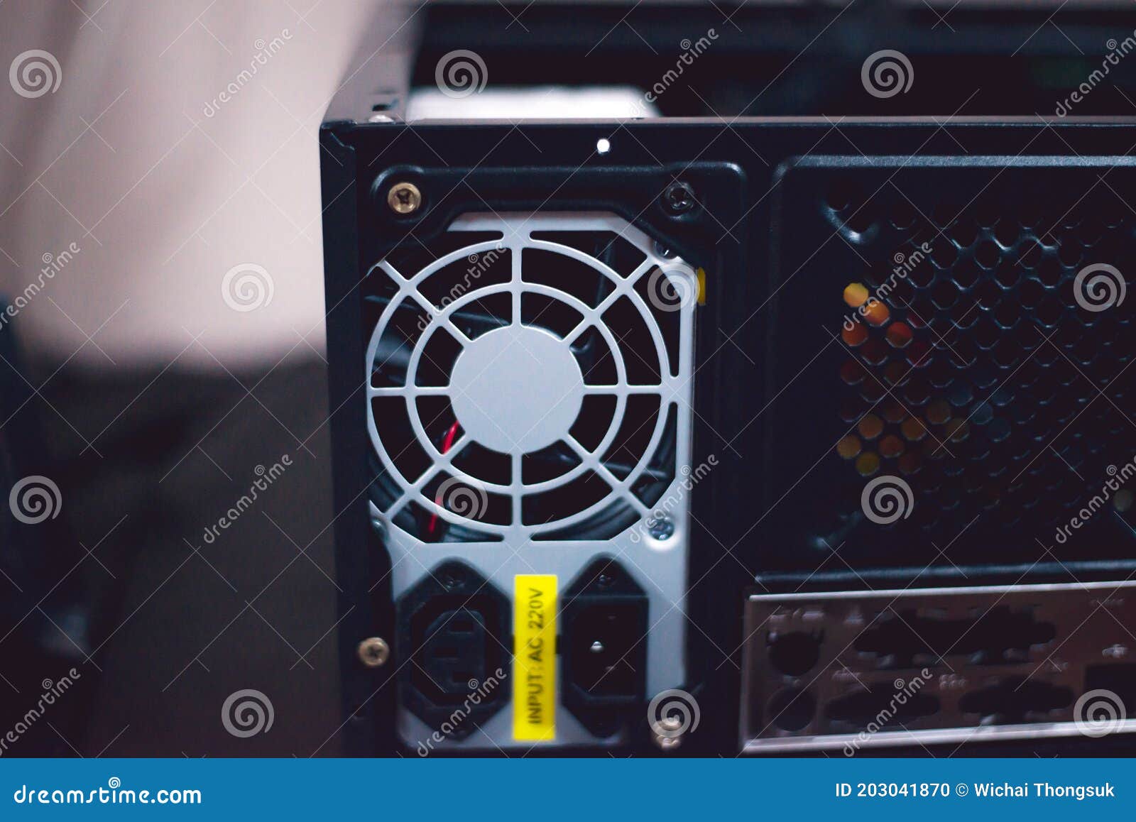 Computer power supply stock photo. Image of auto, computer - 203041870