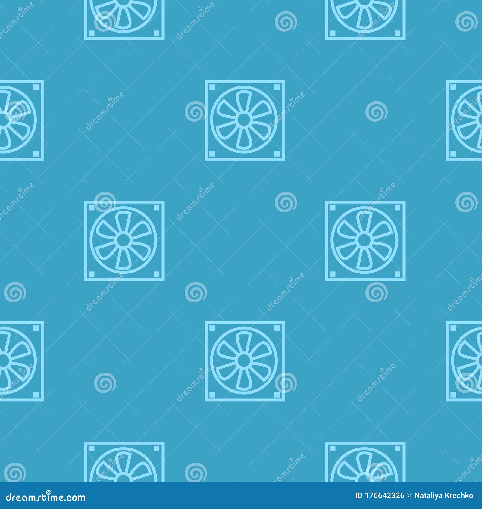 Computer Power Supply Fan Pattern Seamless for Any Design Vector ...