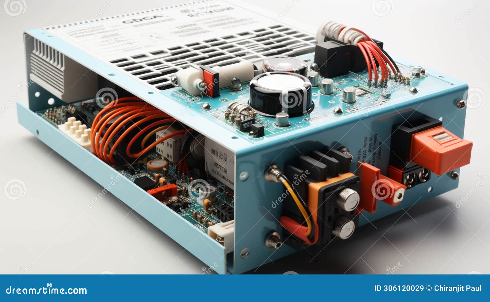 Computer Power Supply Isolated on White Stock Image - Image of powerful ...