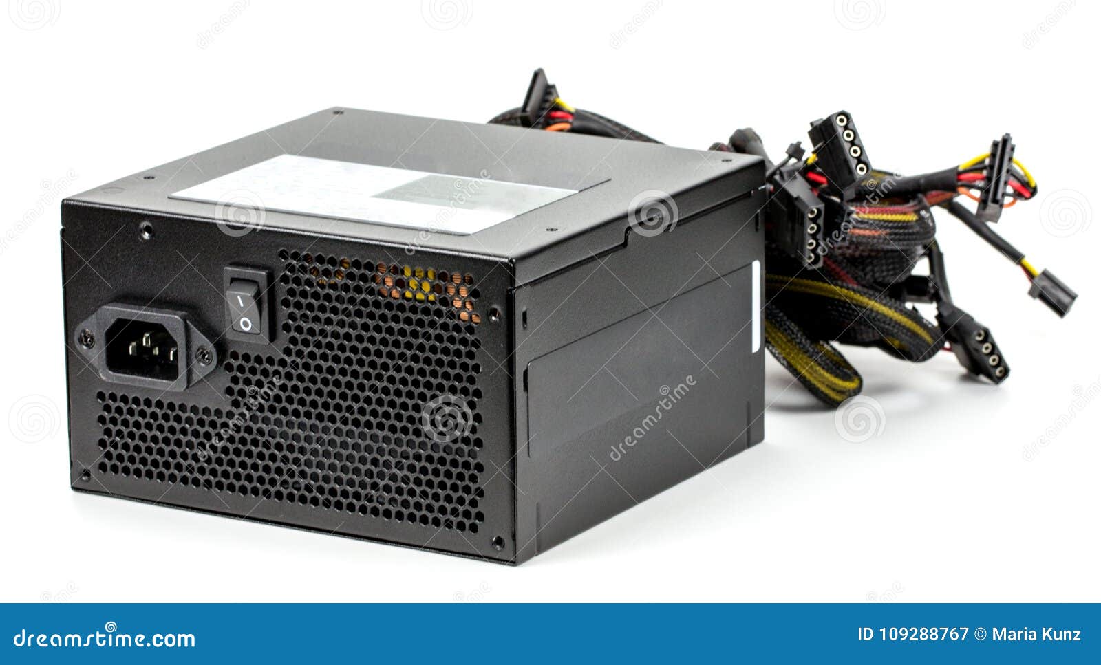 Computer Power Supply Unit Isolated on White Background Stock Image ...