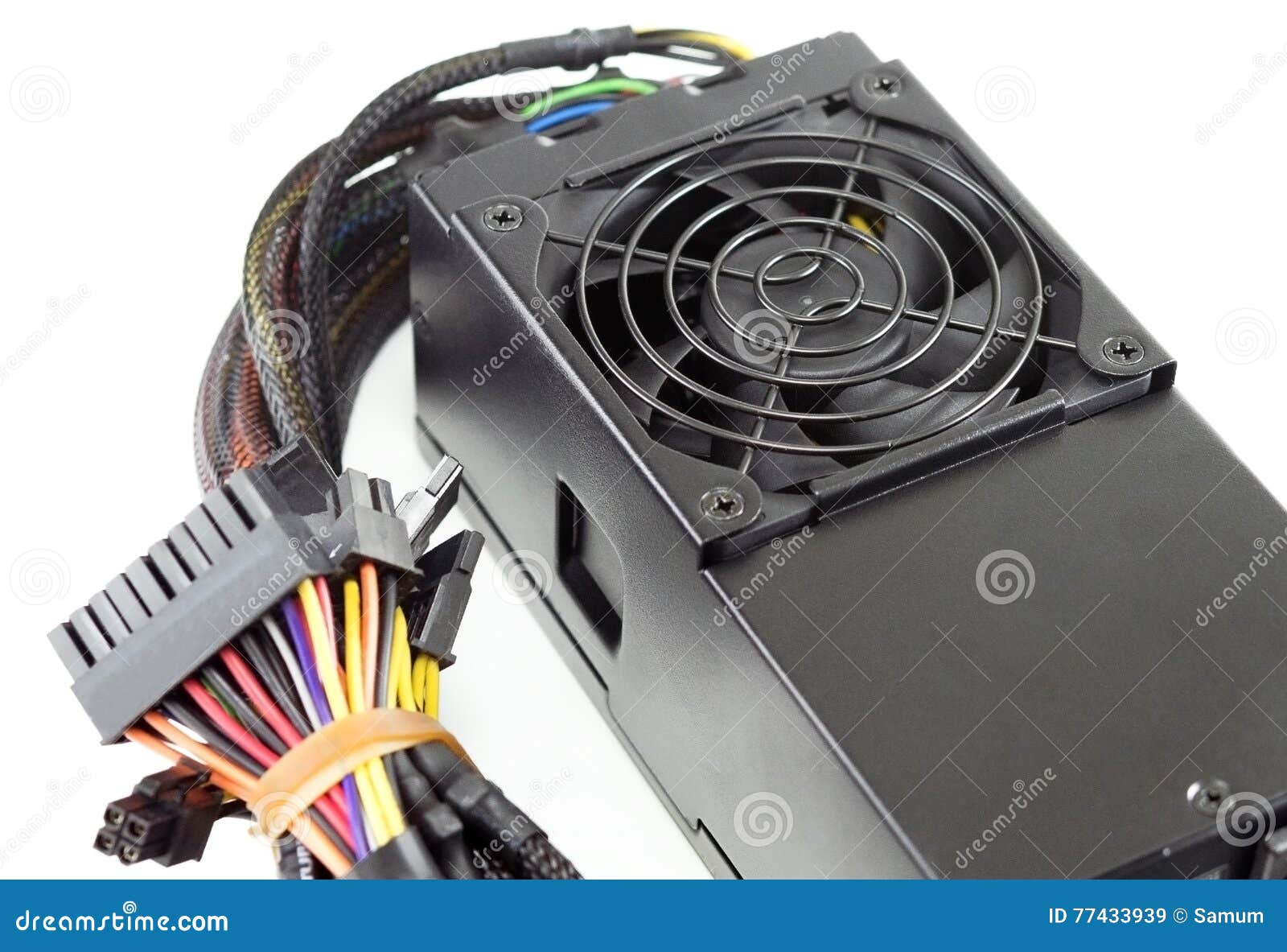 Computer Power Supply stock image. Image of cooling, supply - 77433939