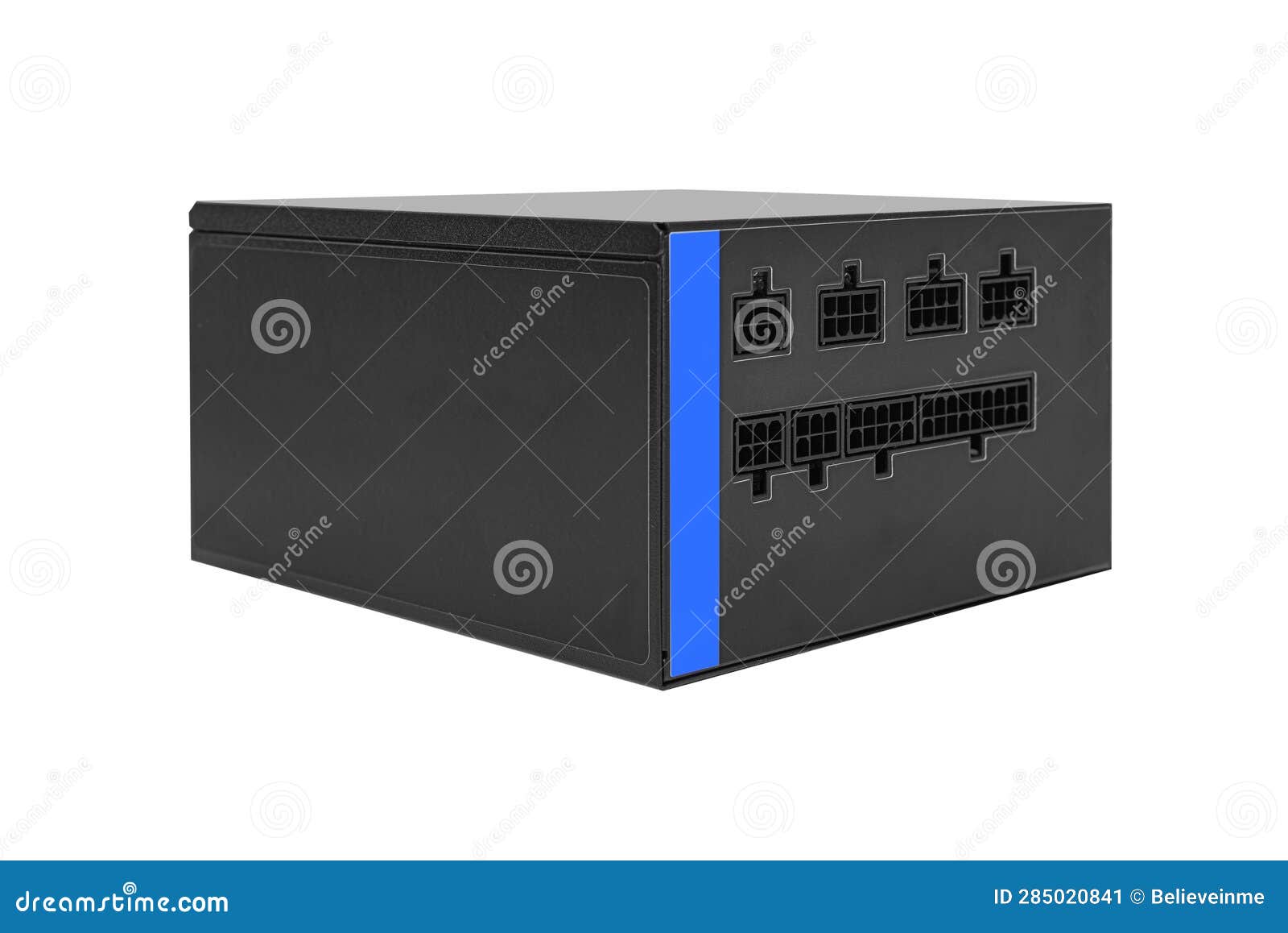 Computer Power Supply on White Background. Stock Image - Image of unit ...