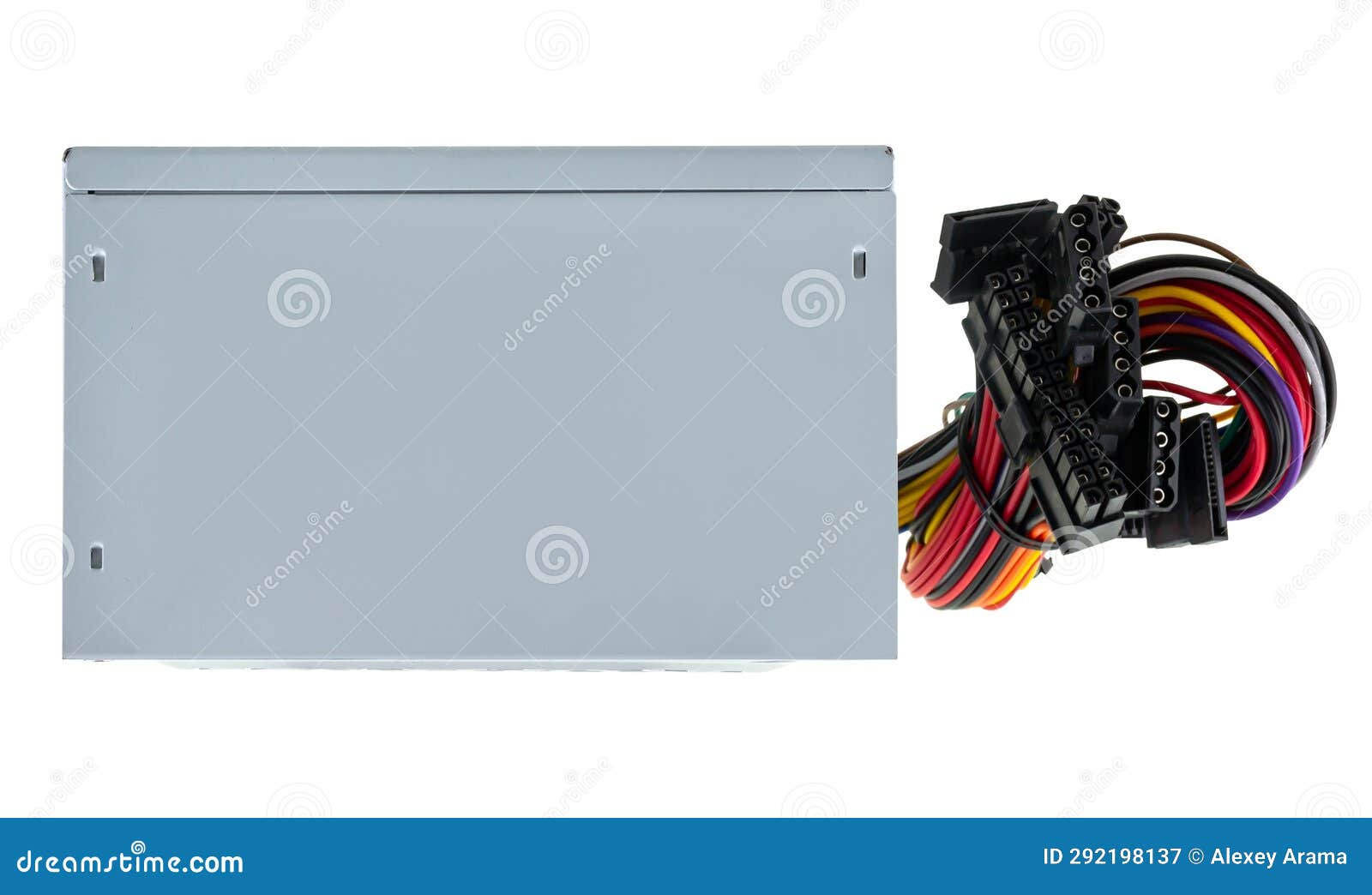 Computer Power Supply, on White Background in Insulation Stock Image ...