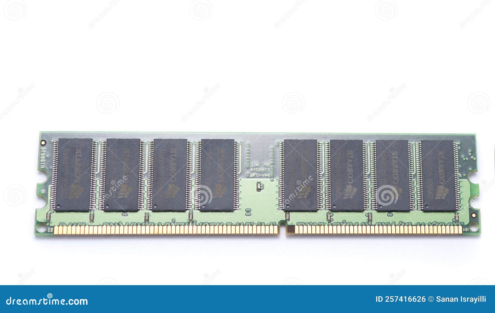 Computer Primary Memory Stick on White Stock Photo - Image of stick ...