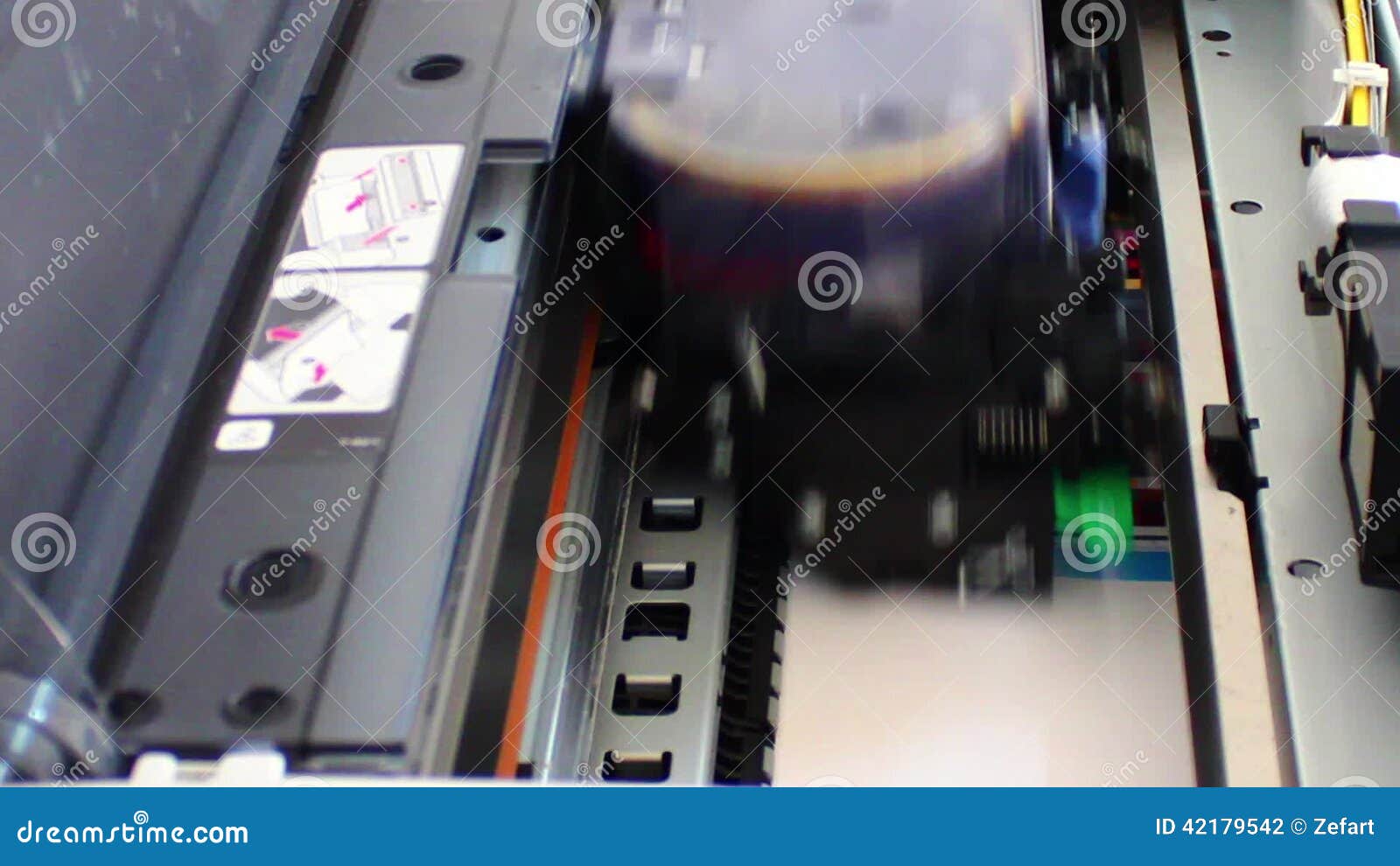 Computer Printer Head in Action Stock Footage - Video of machine, print ...