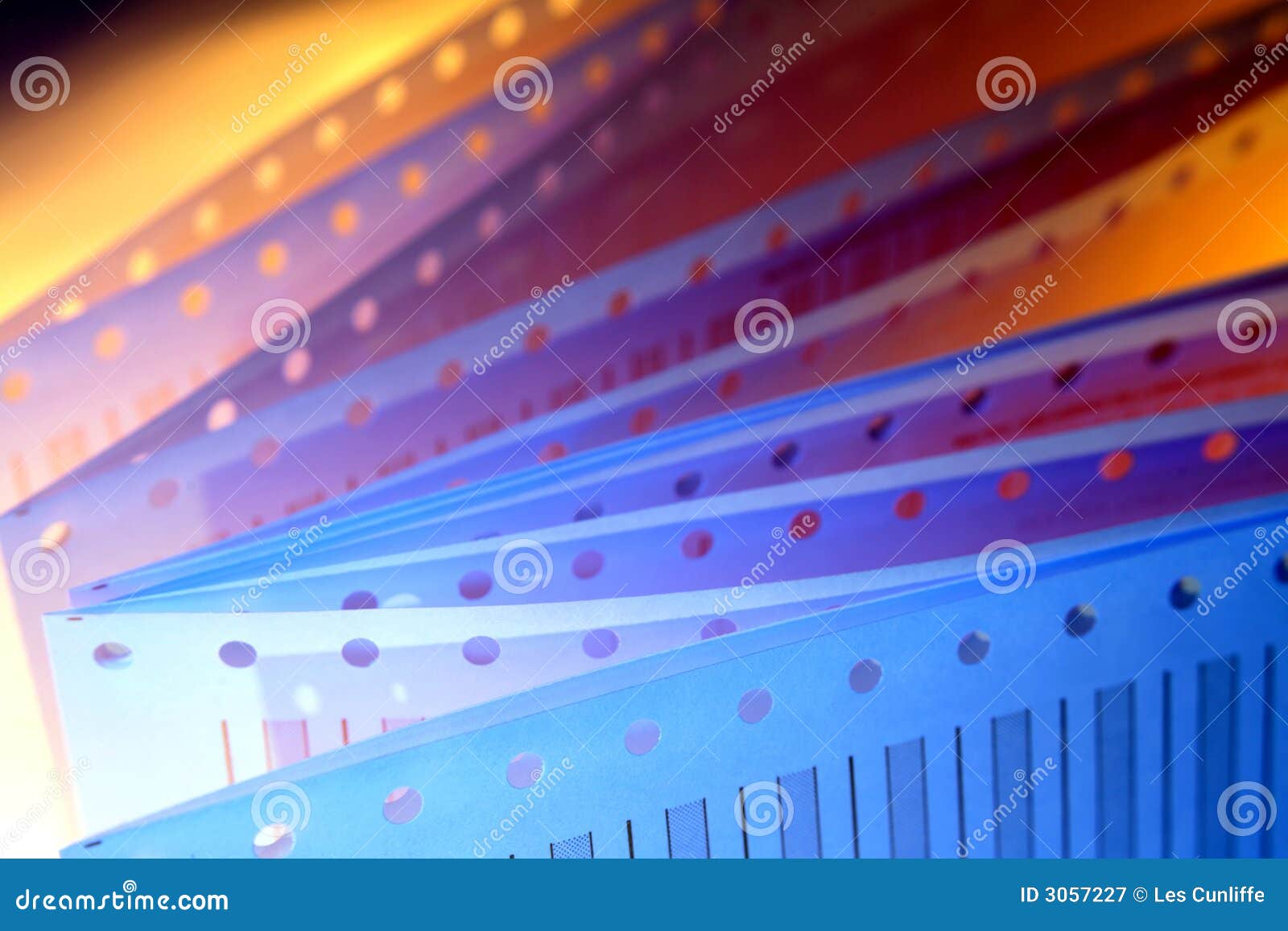 Computer Printer Paper Sheets Stock Image - Image of computer, colorful ...