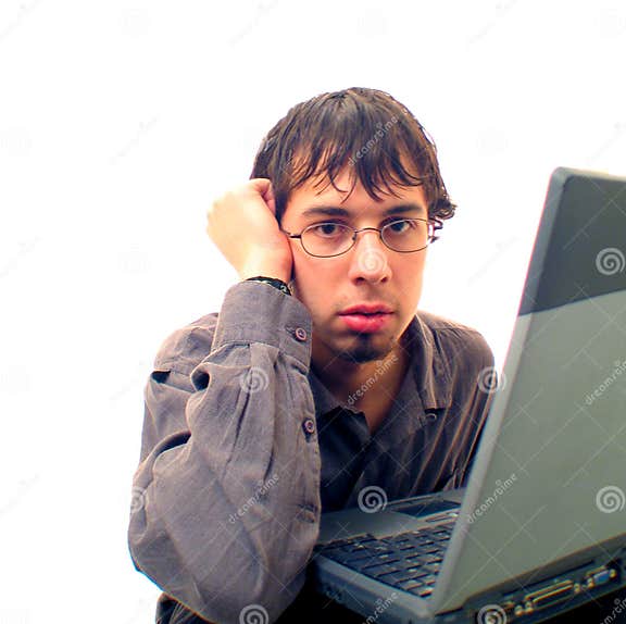 Computer problem stock image. Image of young, space, laptop - 1899