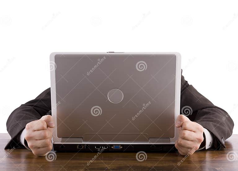 Computer problem stock photo. Image of displeased, businessman - 7680040