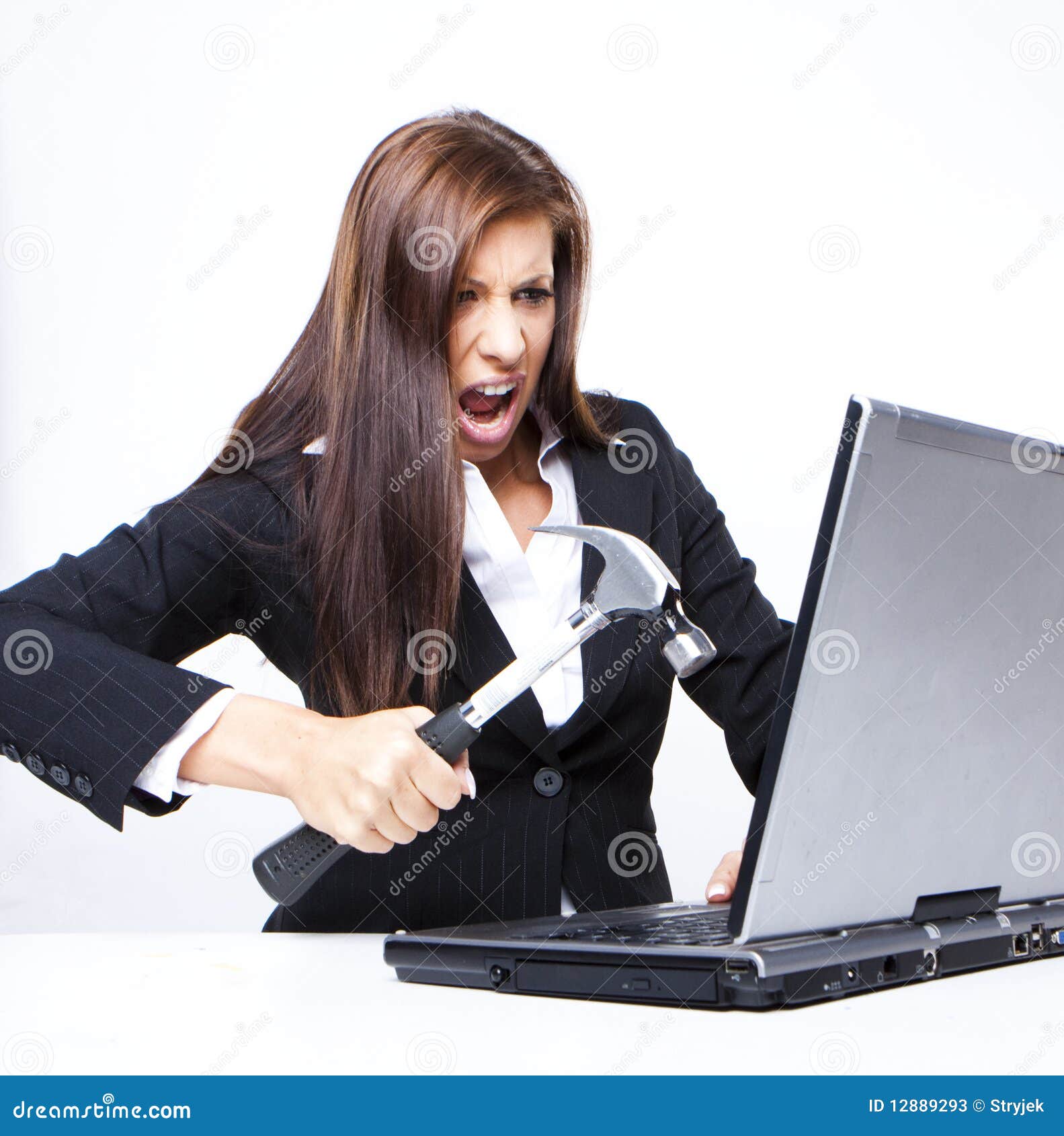 Computer problems stock image. Image of business, hold - 12889293